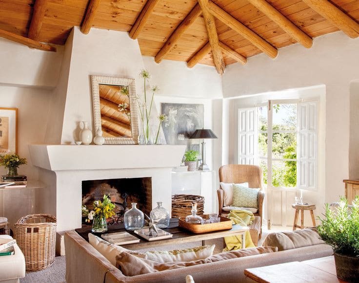 Decoraciones de estilo rústico para interiores de casas rurales - Casa ...