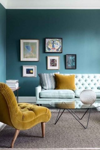 Qué colores pueden combinar con mostaza en tu salón - Casa y Color