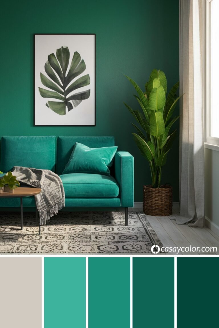 Verde Esmeralda: significado, combinaciones y dónde usarlo - Casa y Color