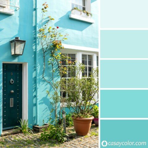 Casas en Color Azul, exterior y fachada - Casa y Color