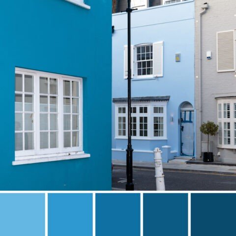 Casas en Color Azul, exterior y fachada - Casa y Color
