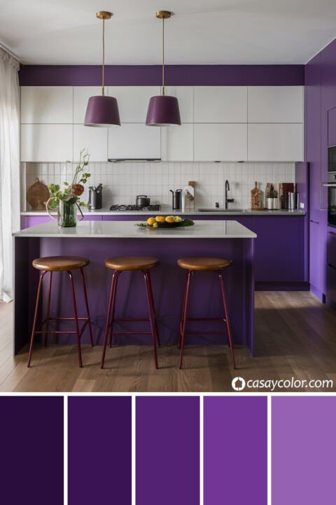 Los mejores Colores que Combinan con el Morado en paredes - Casa y Color