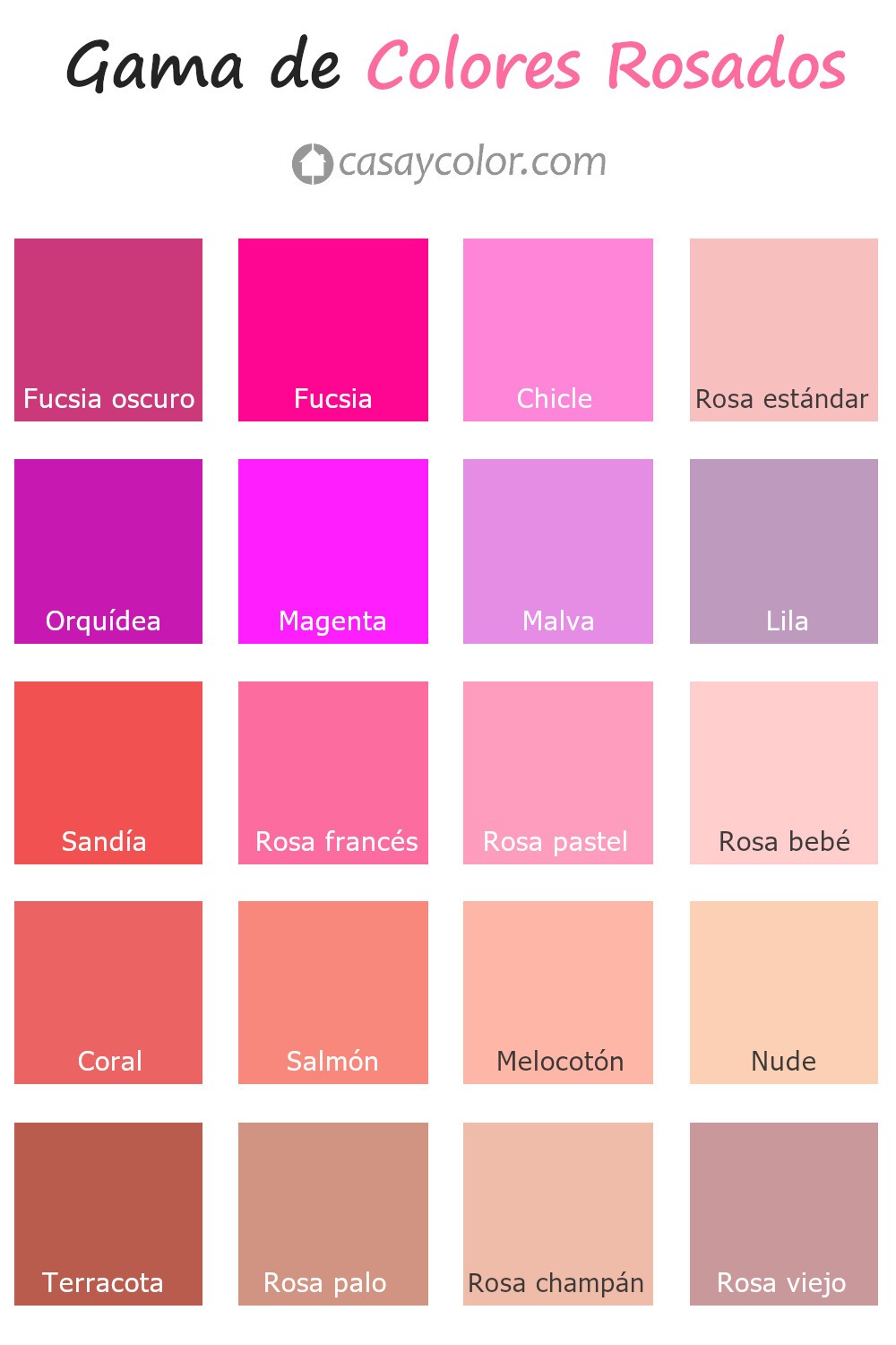 Gama de Rosados, la paleta de colores más cálida y delicada - Casa y Color