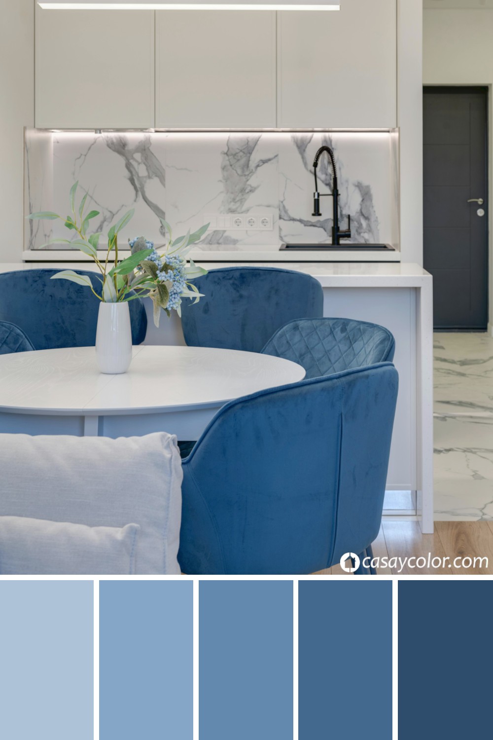 Color Azul Aero: elegancia y versatilidad en un solo tono - Casa y Color