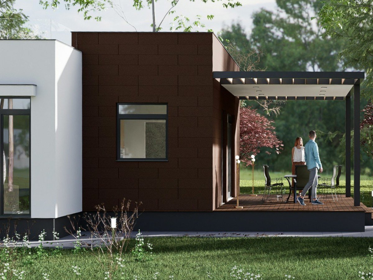 Casas de color café: elegancia y calidez para el exterior - Casa y Color