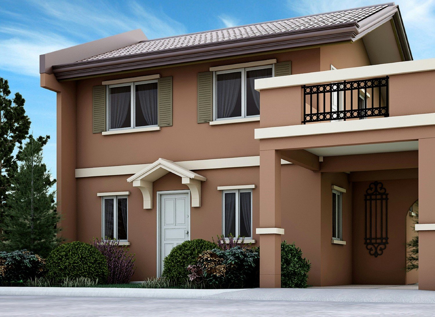 Casas de color café: elegancia y calidez para el exterior - Casa y Color